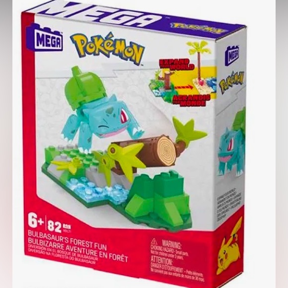 Pokemon | Toys | Nwt Mega Pokmon Building Toy Kit Bulbasaurs Forest Fun ...